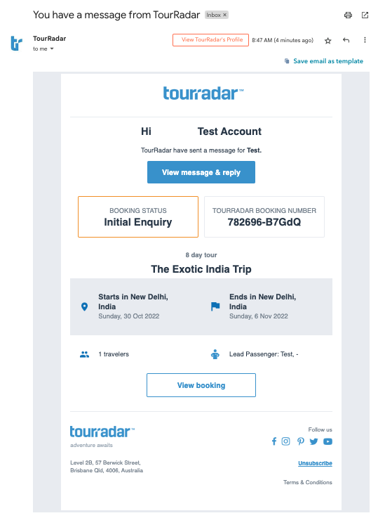 How to Use Operator and Tourradar 2-Way Communication?